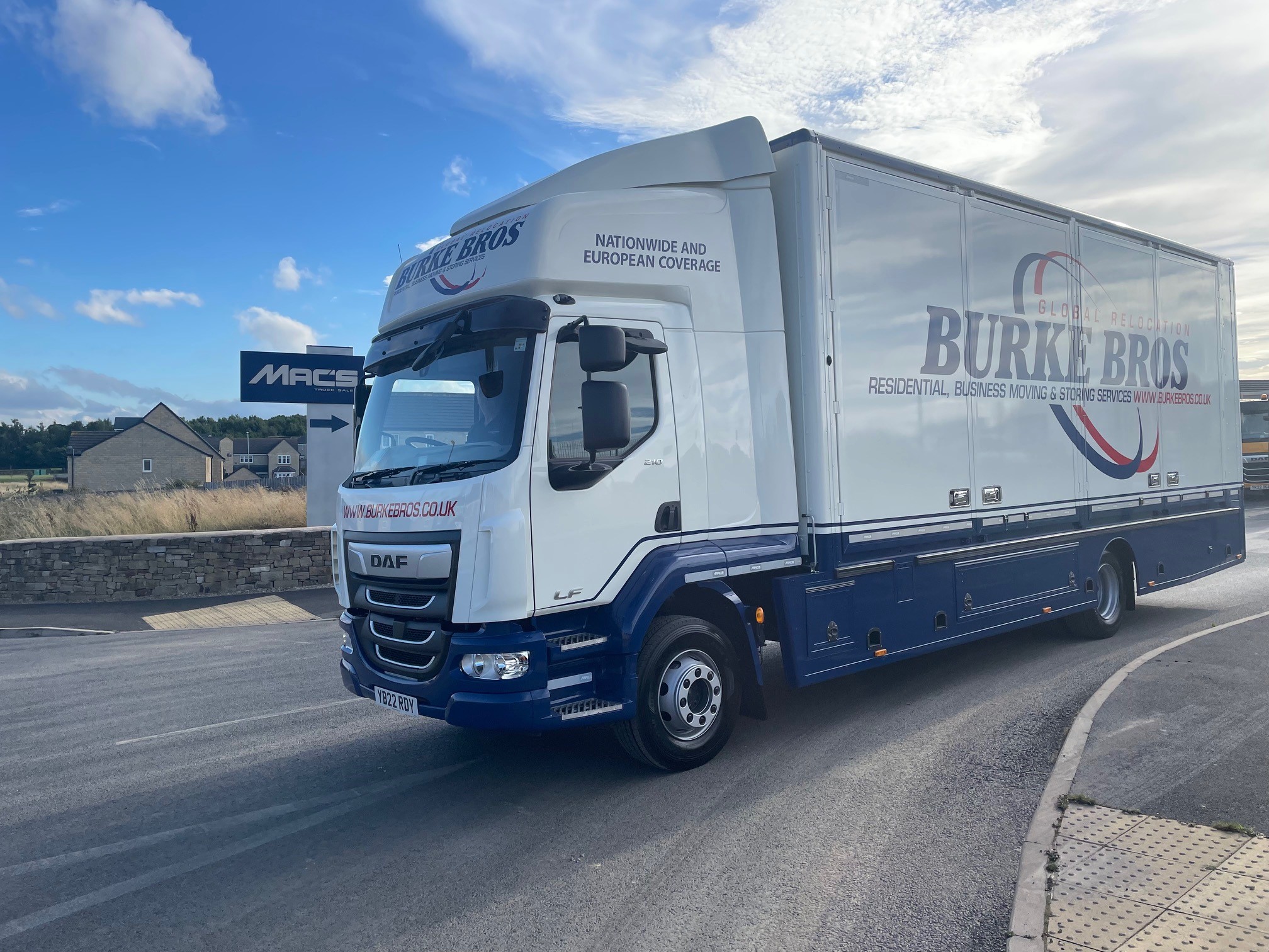 Burke Bros Moving Group Picks Up Sleeper Removal Truck