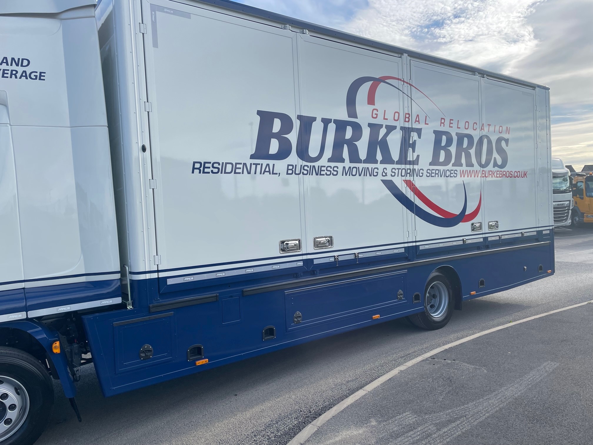 Burke Bros Moving Group Picks Up Sleeper Removal Truck