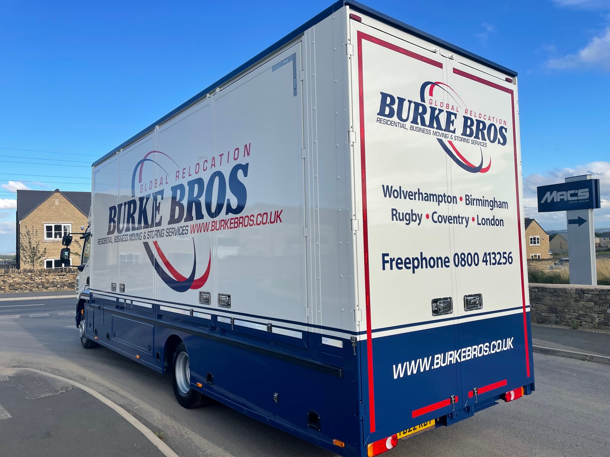 Burke Bros Moving Group Picks Up Sleeper Removal Truck