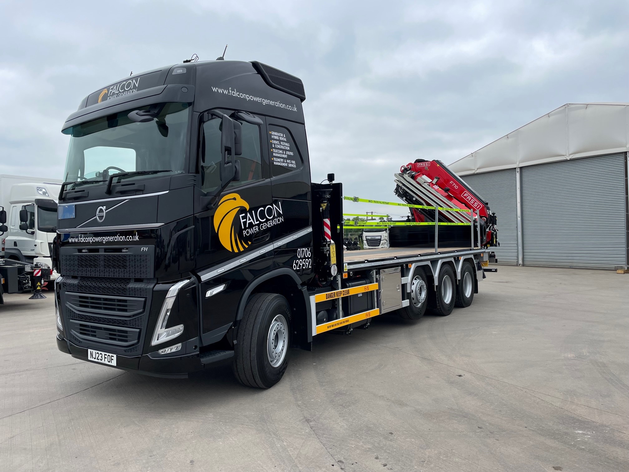 Falcon Power Generation back again for a 8x4 Tridem Rear Mount