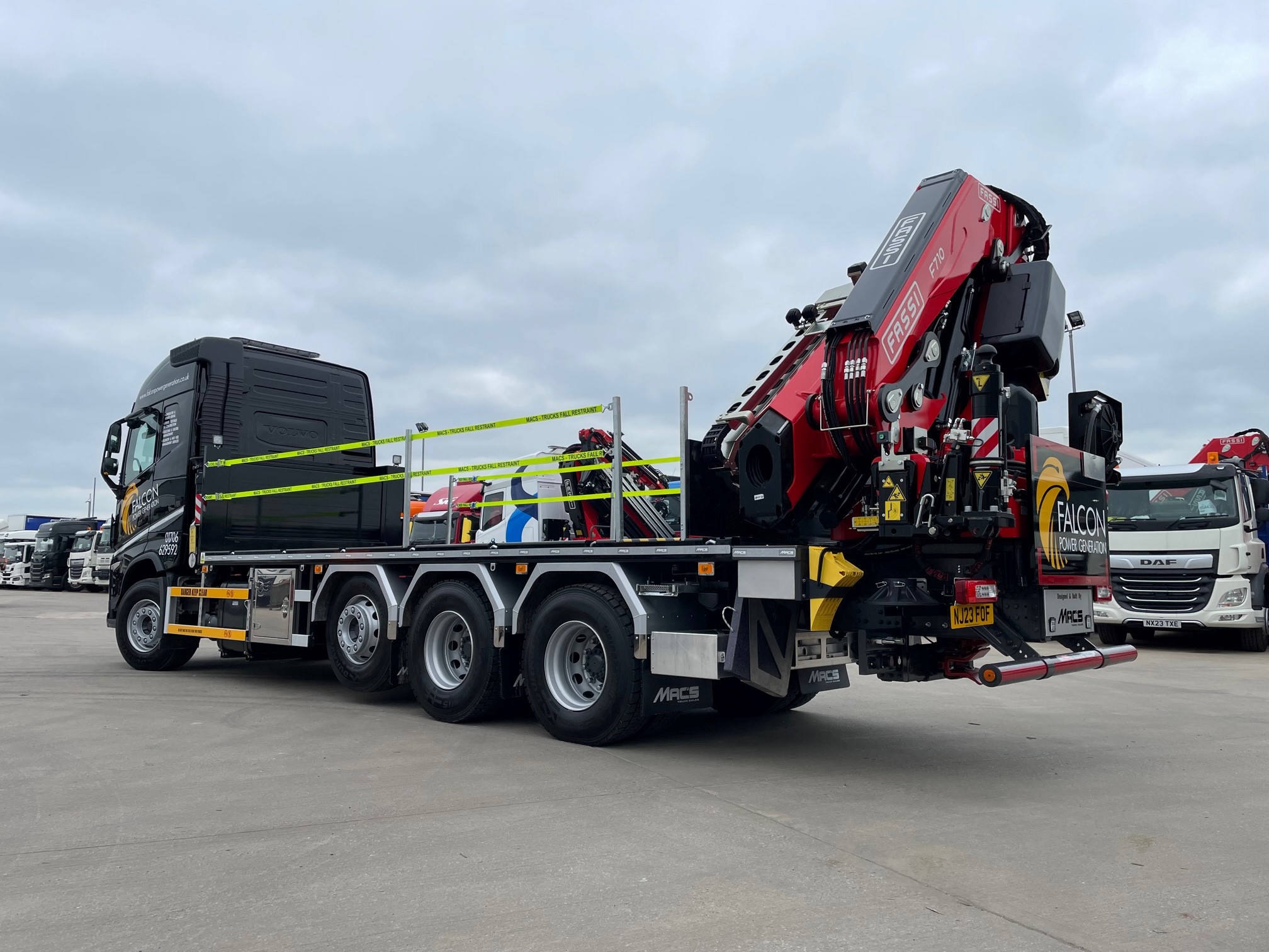 Falcon Power Generation back again for a 8x4 Tridem Rear Mount