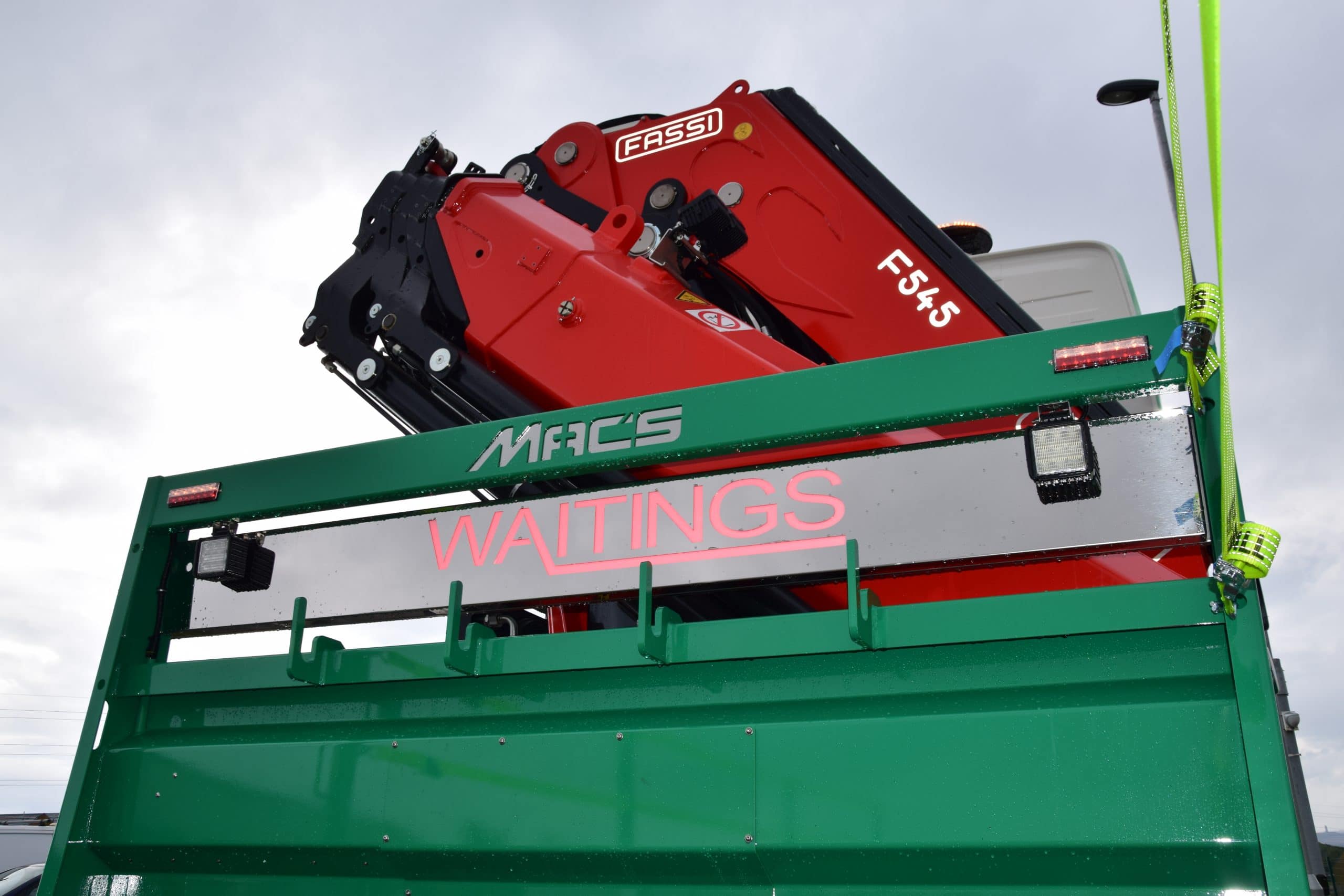Volvo FH With F545 Crane, Cheese Wedge Body And Drawbar