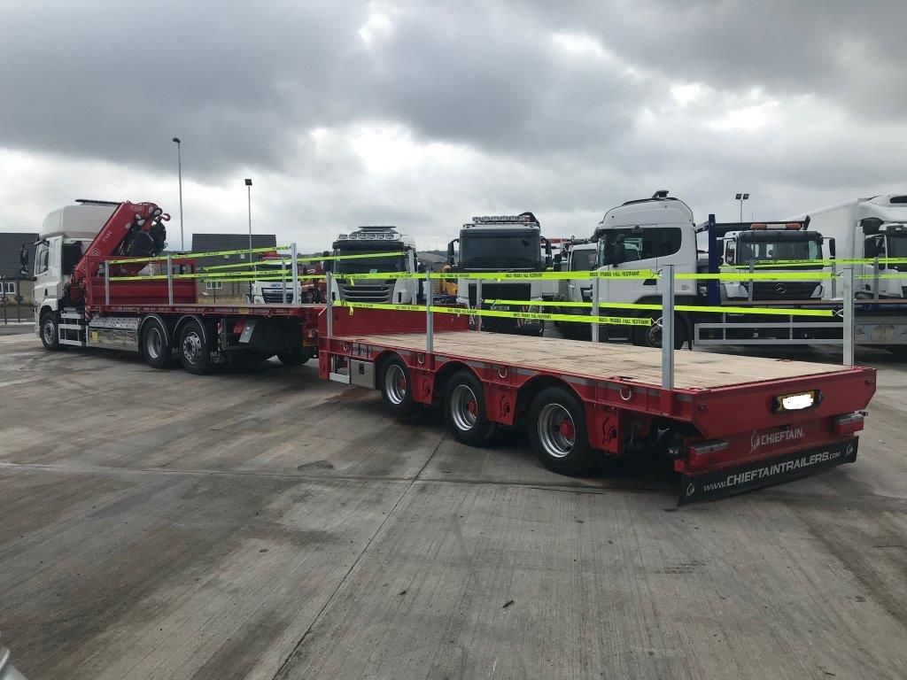 DAF (2024) CF410 8 x 2 Fassi F485RA.2.25 Crane Mounted Rigid Flatbed ...