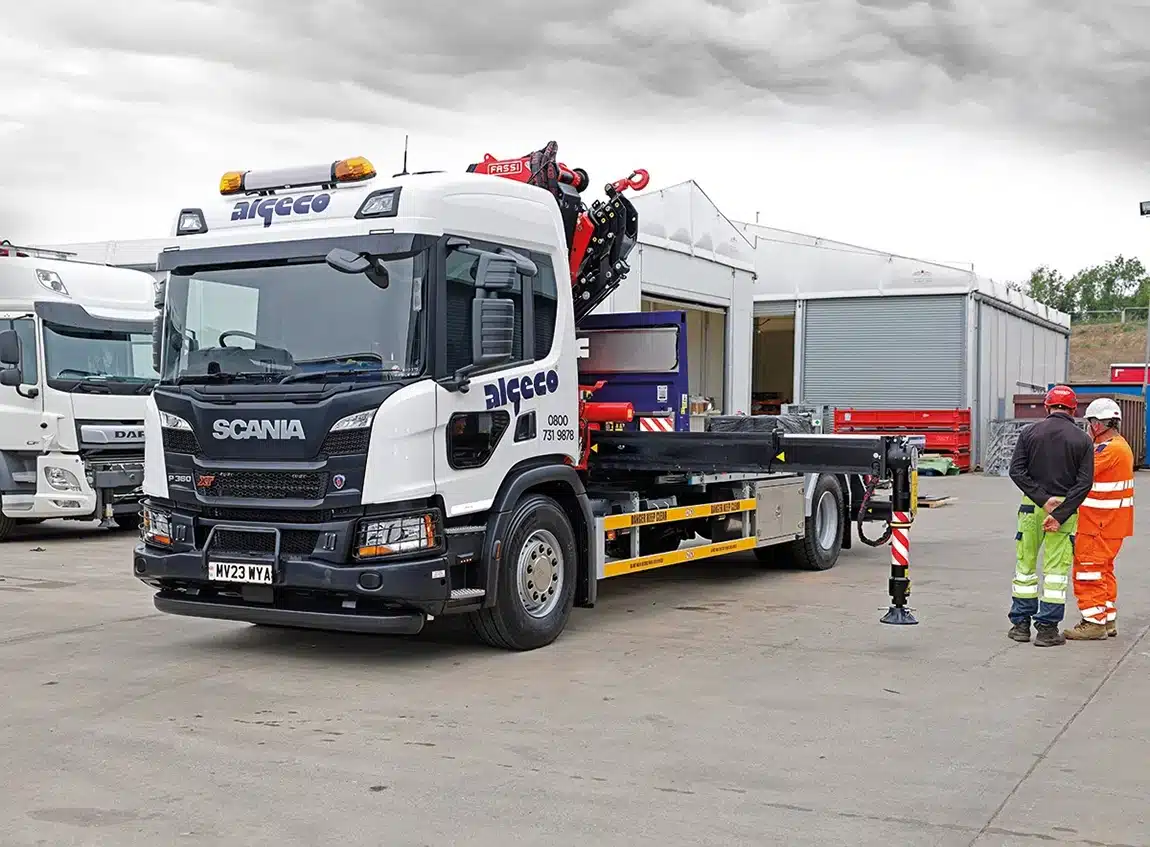 Algeco Scania P360 XT 4x2 Crane Truck Fassi 345